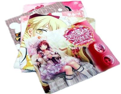 China Sublimation Square Glasses Cloth 30x30cm Microfiber Cleaning Wipe for sale