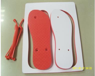 China Sublimation Red Blank Rubber Slippers Customizable for Promotional Use for sale