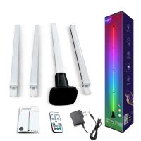 China Smart RGBIC Floor Lamp Ambient Light Wifi 24W Dimmable With Music Sync for sale