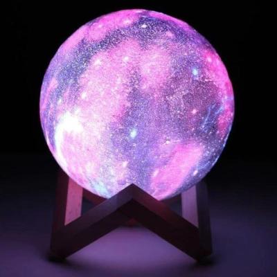 China Multifunction Smart Moon Lamp 3D Multicolor Decorative For Indoor Home Bar for sale