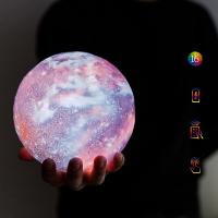 China 220V 3D Printed Moon Night Light Wifi Remote Control For Home Decoration for sale