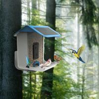 China 135 Degrees Bird Buddy Feeder Camera Quadrate Shape Solar Powered for sale