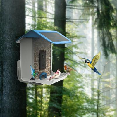 China 135 Degrees Bird Buddy Feeder Camera Quadrate Shape Solar Powered for sale