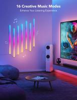 China WIFI 2.4G Glide Wall Mounted Bar Lights , RGB Wall Light Bar with Musical response for sale
