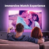 China Voice Control Smart TV Ambient Lighting Sync RGBIC Color CE FCC Certification for sale
