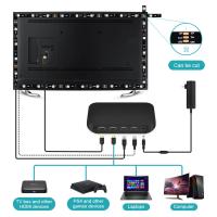 China 12V 2A TV Ambient Lighting Sync SMD 5050 RGB Color For TV PC for sale