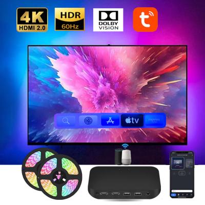 China Wifi 2.4G Smart TV Ambient Lighting Sync For HDMI 2.0 External Device for sale