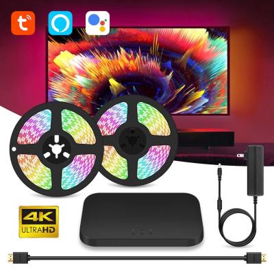 China Wifi Immersion LED TV Lights , Smart Ambient Lighting LED Strips For TV PC for sale