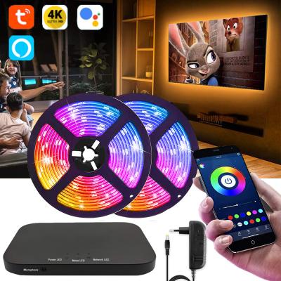 China Smart TV Ambient Lighting Sync Strip 12V RGB Color Changing For TV Backlight for sale