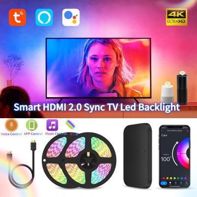 China Multifunction RGBIC LED Strip Lights , Ambient Light For Smart TV Sync Screen Color for sale