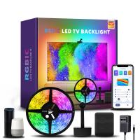 China Tuya SMD5050 Multicolor Smart LED TV Backlight Voice Control Fit For 40-65 Inch for sale