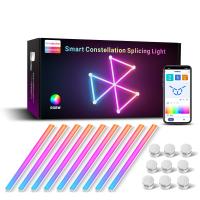 China Dimmable DIY Line Glide Wall Light RGB Smart Constellation Wall Lights Multicolor Segmented Control Game Music Sync for sale