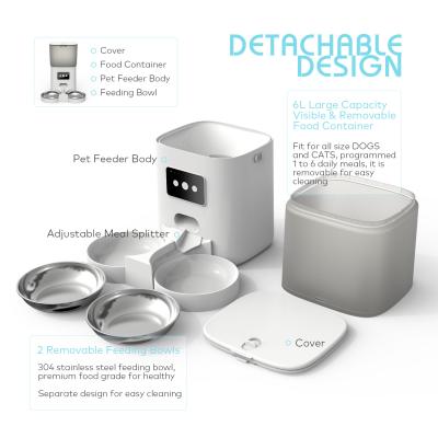 China WIFI Automatic Cat Dog Intelligent Timer Smart Pet Feeder Camera for sale