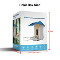 China Wildlife Wifi Camera AI Recognize Bird Species Smart Bird Feeder for Outdoor Garden with Solar Panel for sale