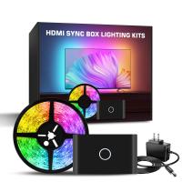 China Immersion Smart TV Ambient Light HDMI Sync Box Work With Google Alexa for sale