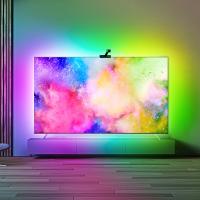China 2.4GHZ Wifi Enable Smart RGB TV Backlight ABS PC With Camera for sale