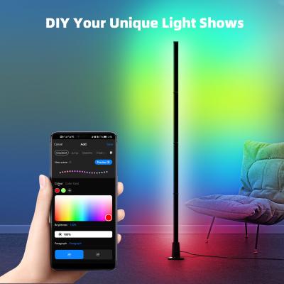 China 12V 2A Floor Lamp Ambient Light , Standing Corner Light Aluminium ABS Material for sale