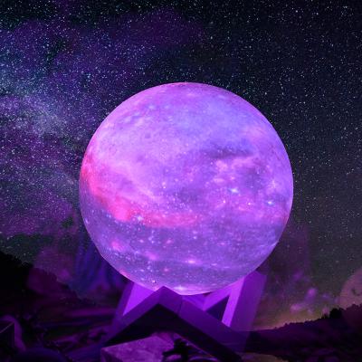 China 220V 3D Printed Moon Night Light Wifi Remote Control For Home Decoration for sale