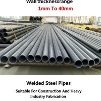 China Wallthicknessrange 1mm To 40mm Welded Steel Tubes Welded Steel Pipes Suitable For Construction And Heavy Industry Fabrication for sale