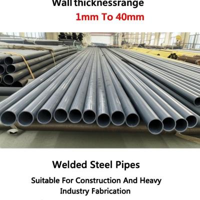 China Wallthicknessrange 1mm To 40mm Welded Steel Tubes Welded Steel Pipes Suitable For Construction And Heavy Industry Fabrication for sale