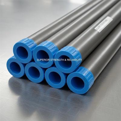China Alloy Steel Seamless Pipes with Plastic Pipe Cap End Protector Offering Superior Mechanical Properties and Reliability for sale