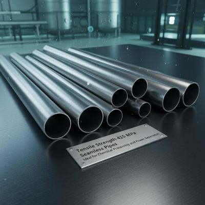 China Tensile Strength 415 MPa Seamless Pipes Stainless Steel Seamless Pipes Ideal for Chemical Processing and Power Generation for sale