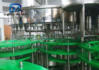 China 130 Bpm Milk Glass Bottle Packing Machine Crown Cap Sealing Inside Rinsing Type for sale