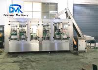 China 130 Bpm Milk Glass Bottle Packing Machine Crown Cap Sealing Inside Rinsing Type for sale