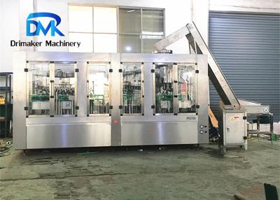 China 130 Bpm Milk Glass Bottle Packing Machine Crown Cap Sealing Inside Rinsing Type for sale