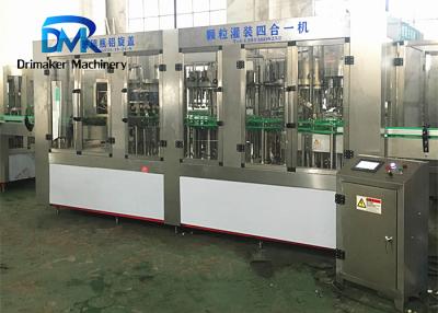 China PLC Control Glass Bottle Filling Machine with Electric Drive - 4-in-1 Automated Beverage Bottling System for sale