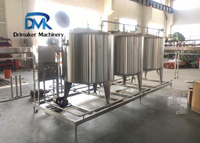 China CIP Clean-In-Place Equipment for Beverage Plants - 1000L to 3000L Capacity with SUS304 Stainless Steel Tanks for sale