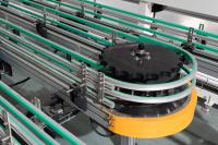 China High Speed Automatic Can Collecting Conveyor for Metal Cans with PLC Touch Screen Control and Adjustable Speed for sale