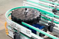 China High Speed Automatic Can Collecting Conveyor for Metal Cans with PLC Touch Screen Control and Adjustable Speed for sale