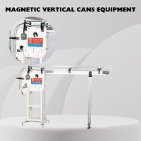 China High Lift Cans Conveyor for Tinplate Can - V-Shaped Belt Conveyor with Magnetic System and Adjustable Support for sale