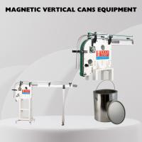 China High Lift Cans Conveyor for Tinplate Can - V-Shaped Belt Conveyor with Magnetic System and Adjustable Support for sale
