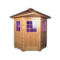 China Outdoor 3 - 4 Person Cedar Dry Sauna Room OEM ODM Acceptable for sale