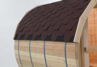 China Outdoor Solid Wood Barrel Sauna Heats Up Fast OEM Acceptable for sale