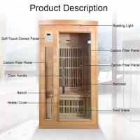 China Indoor Wooden 1 Person Infrared Sauna For Home for sale