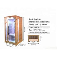 China Indoor Wooden 1 Person Infrared Sauna For Home for sale