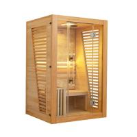 China Wooden Steam Sauna 2 Person Size Indoor Traditional for sale