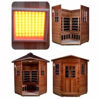 China Traditional Style Wooden Infrared Dry Sauna Outdoor 3 - 4 Person Size for sale