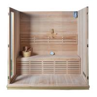 China 6KW Indoor 4 Person Traditional Steam Sauna Wooden for sale