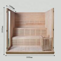 China 6KW Indoor 4 Person Traditional Steam Sauna Wooden for sale