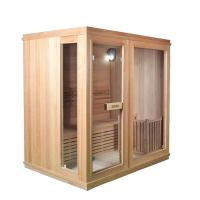 China 6KW Indoor 4 Person Traditional Steam Sauna Wooden for sale