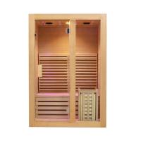 China OEM Wood Home Sauna Rooms 1 - 2 Person Electric For Indoor Use for sale
