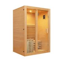 China OEM Wood Home Sauna Rooms 1 - 2 Person Electric For Indoor Use for sale