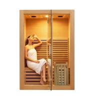 China OEM Wood Home Sauna Rooms 1 - 2 Person Electric For Indoor Use for sale