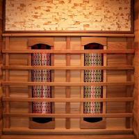 China 1750W Solid Wood Sauna Room Infrared 2 Person Size for sale