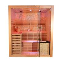 China Hemlock Wood Home Sauna Steam Room 4 - 5 Person With 6kw Stove Heater for sale