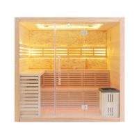 China Hemlock Wood Home Sauna Steam Room 4 - 5 Person With 6kw Stove Heater for sale